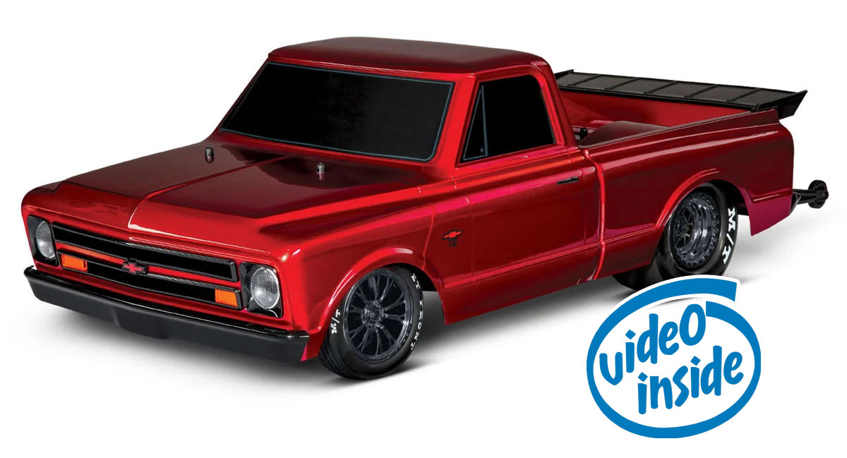 Traxxas Drag Slash HD 1967 Chevrolet C10 No Prep - Red