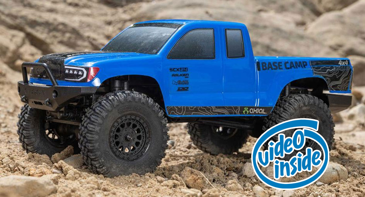 Axial SCX24 Base Camp Mini Crawler - Blue