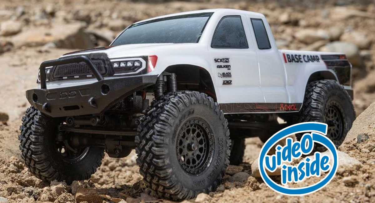 Axial SCX24 Base Camp Mini Crawler - White